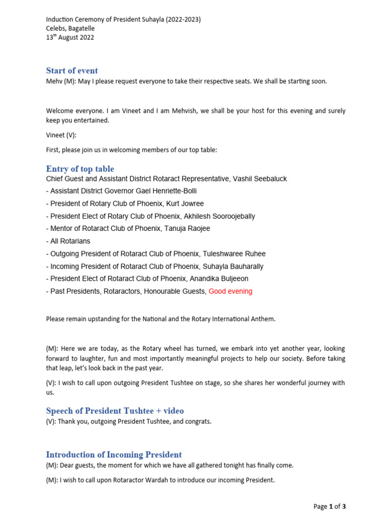 MC Speech - Updated | PDF