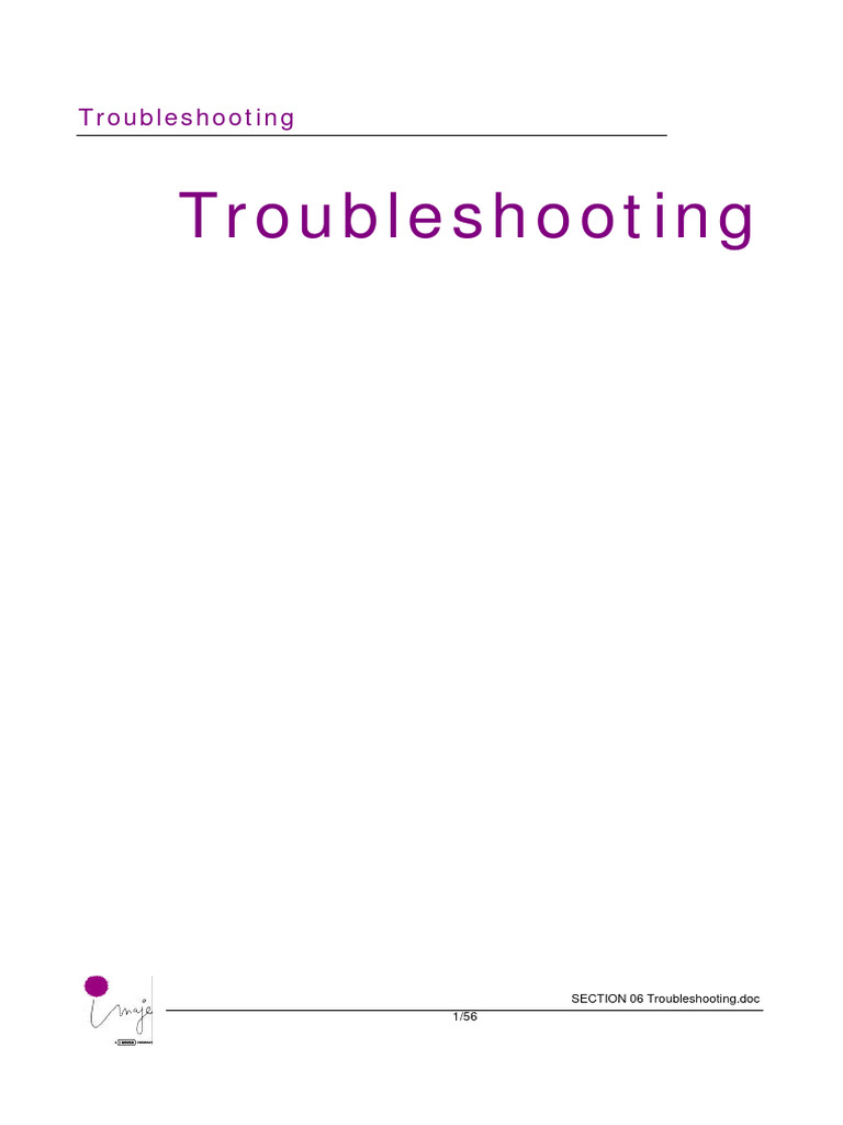 Section 06 Troubleshooting Pdf Printer Computing Troubleshooting