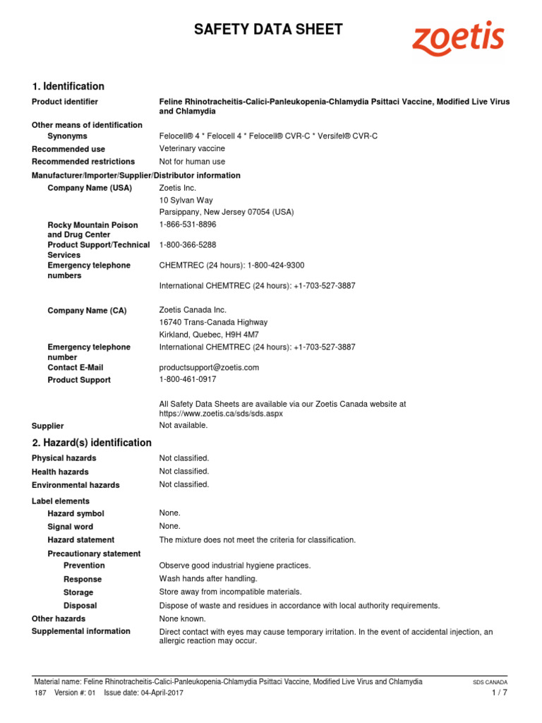 Felocell 4 Canadian English Sds | PDF | Firefighting | Dangerous Goods