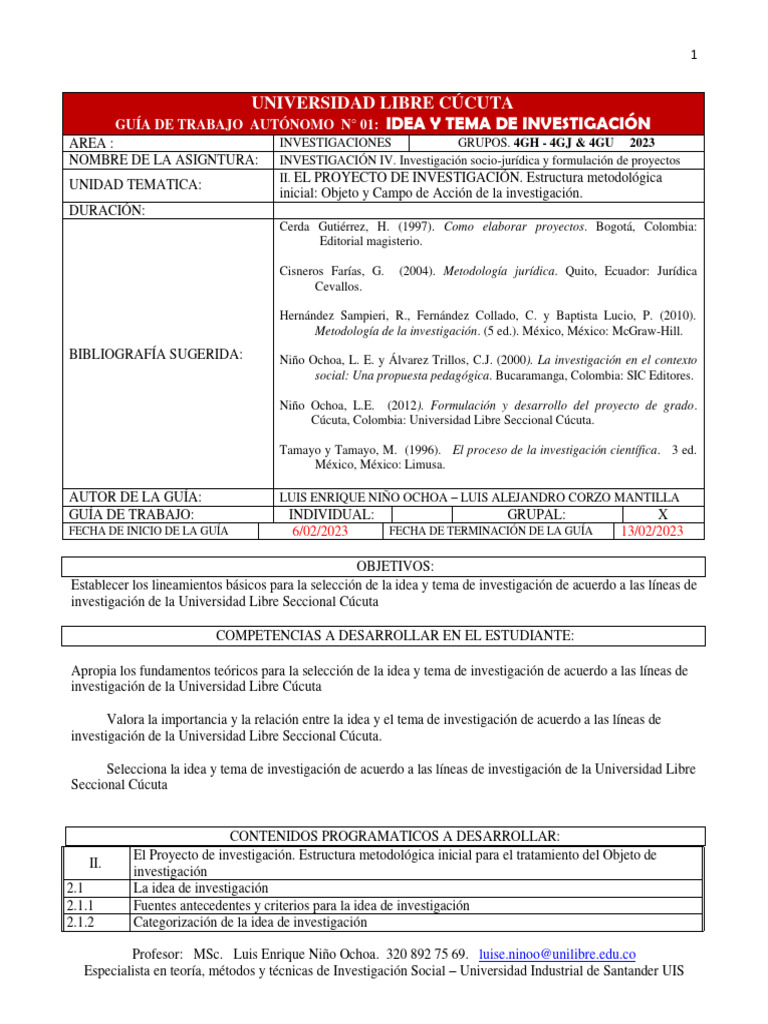 Gta 1 Inv. Iv Idea - Tema.inv | PDF | Investigación social | Teoría