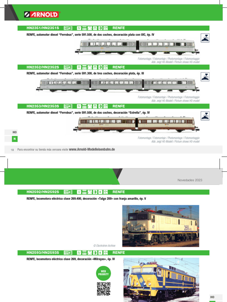 Modelos RENFE y COMSA: Novedades 2023 | PDF | Compañías ferroviarias | Transporte
