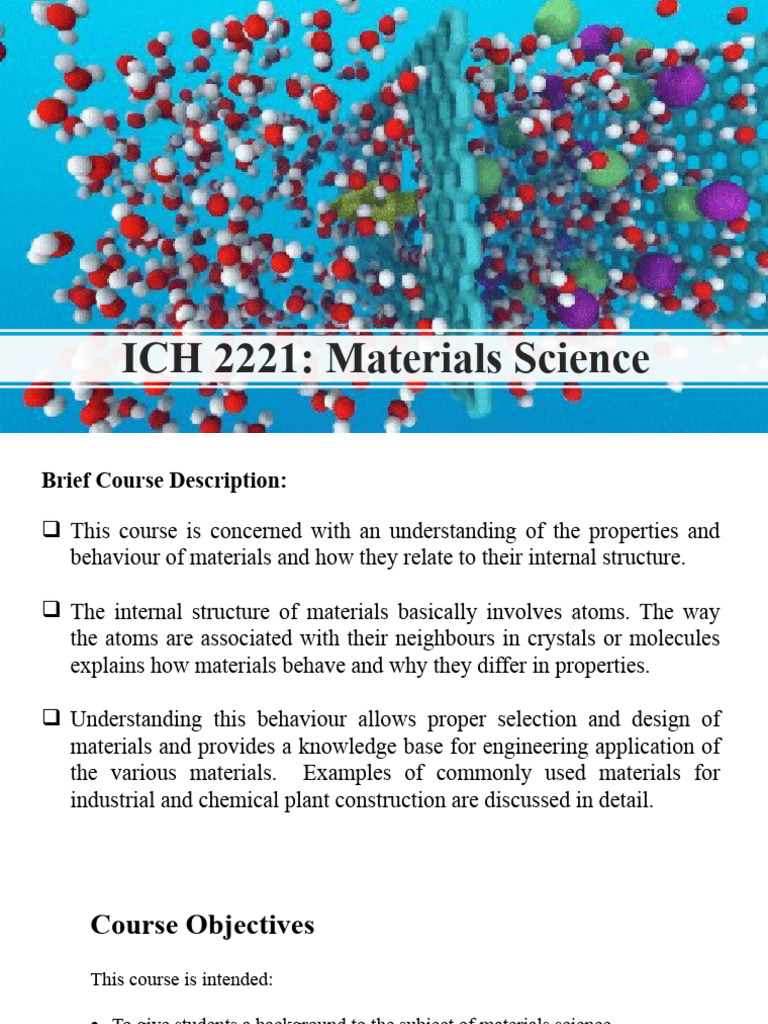 Lecture 1 Introduction | PDF | Materials Science | Deformation ... Lecture 1 Introduction | PDF | Materials Science | Deformation ...