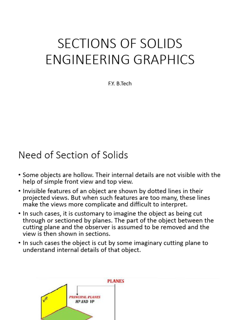 Sections of Solid | PDF