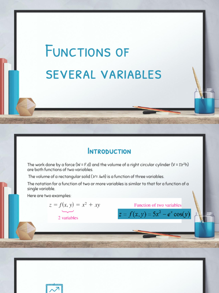 Functions of Several Variables | Download Free PDF | Contour Line | Function (Mathematics)