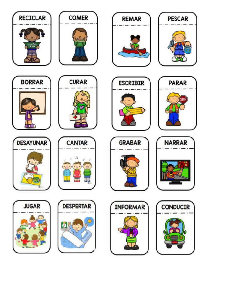 Verbos para Niños | PDF