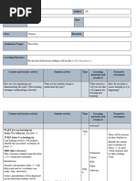 Jolly Phonics Lesson Plan Sound S | PDF