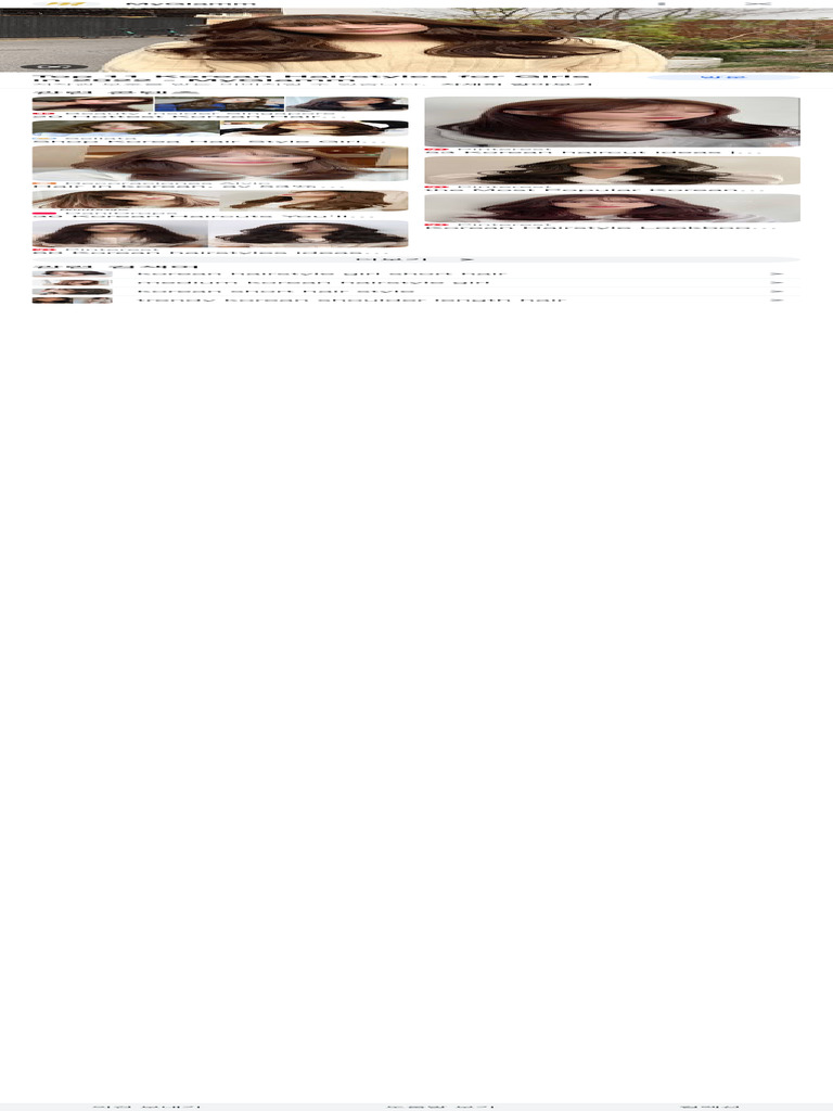 korean girl hairstyle - Google 검색 | PDF | Hairstyle | Hair