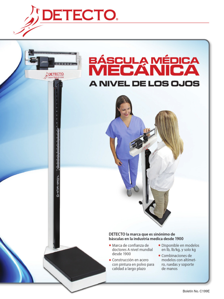 Weighbeam Eye Level Physician Scales Bulletin SPANISH | PDF