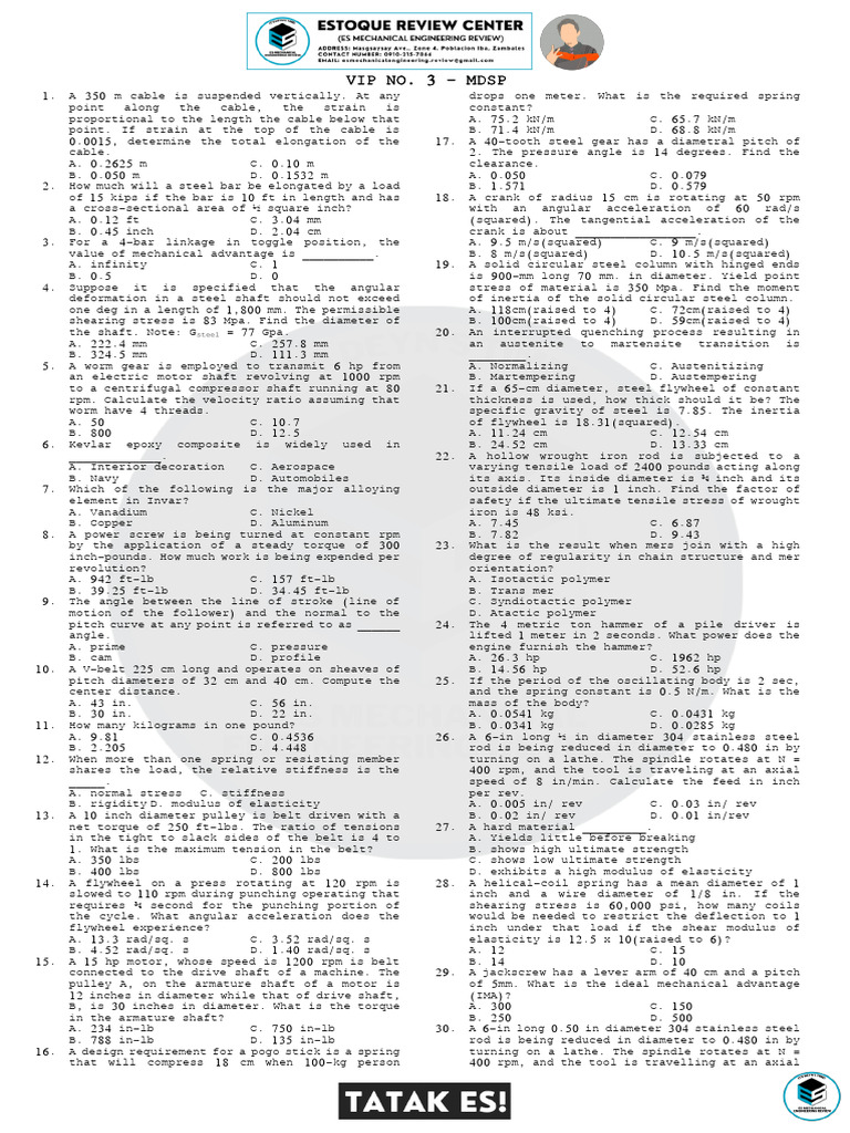 MDSP 01 | PDF | Belt (Mechanical) | Gear