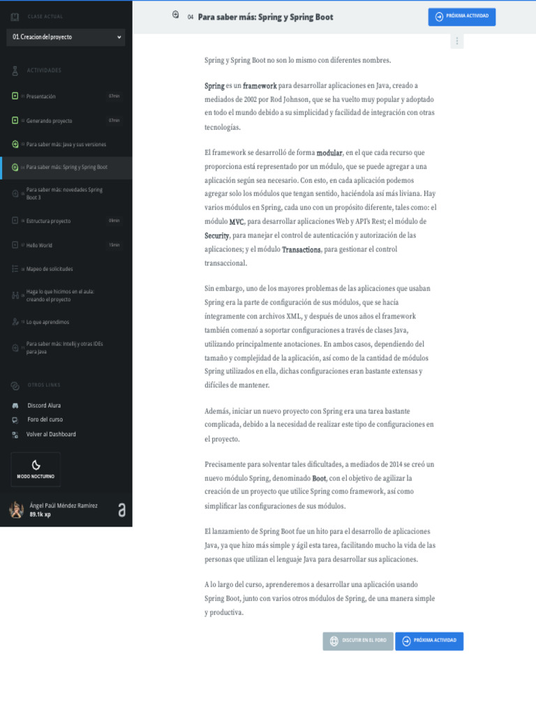 Desarrollar Una Api Rest En Java Aula 1 Para Saber Más Spring Y Spring Boot Alura Latam