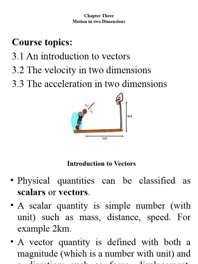 Chapter 3 Motion in Two Dimensions | PDF | Euclidean Vector | Velocity