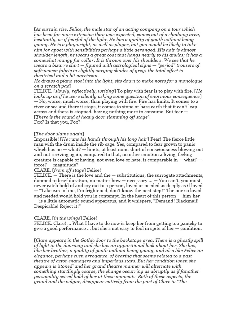 The Two Character Play | PDF