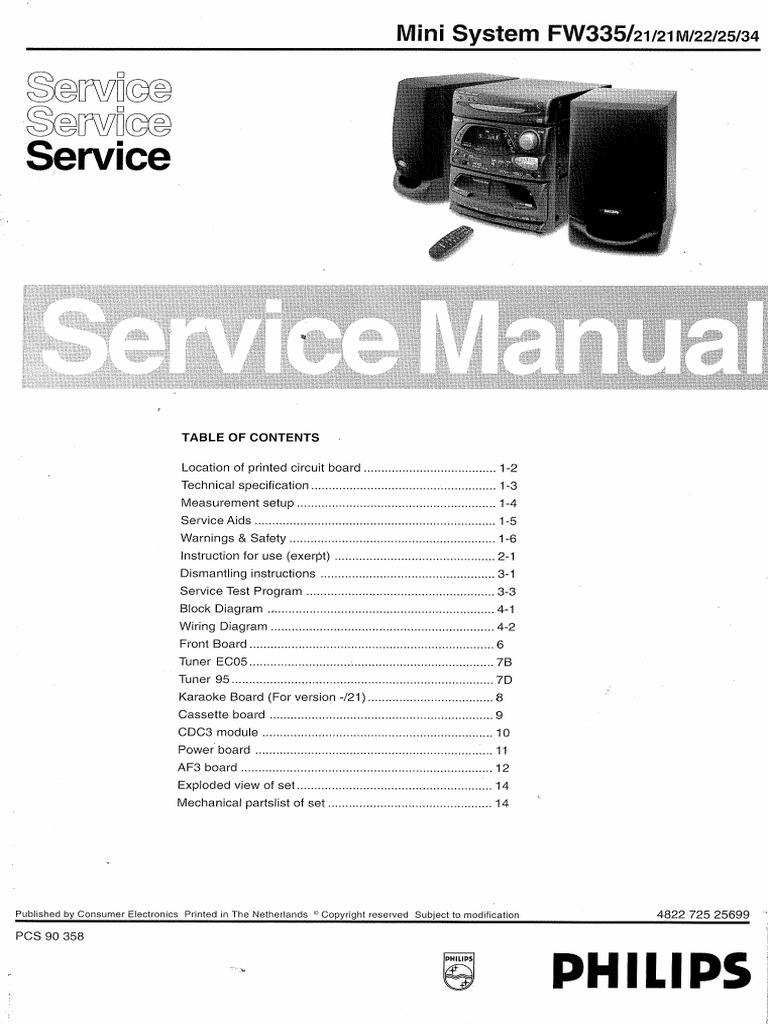 Philips fw335-21 | PDF