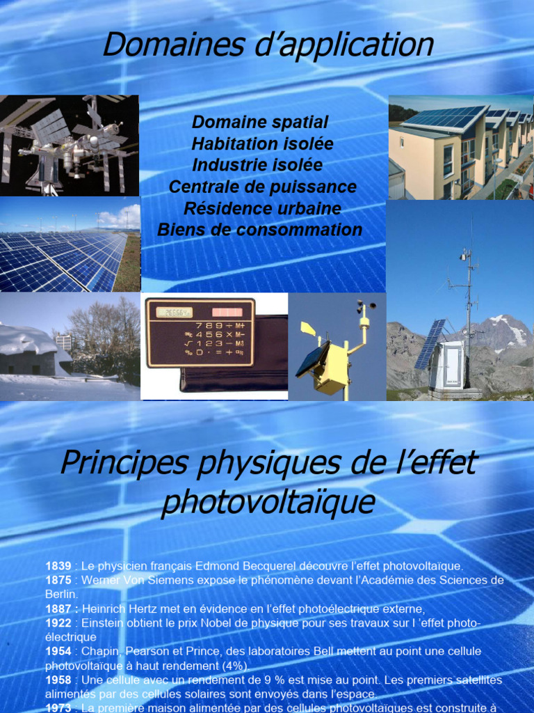 01PHV 502 (02) L'Effet Photovoltaique | PDF | Cellule photovoltaïque ...