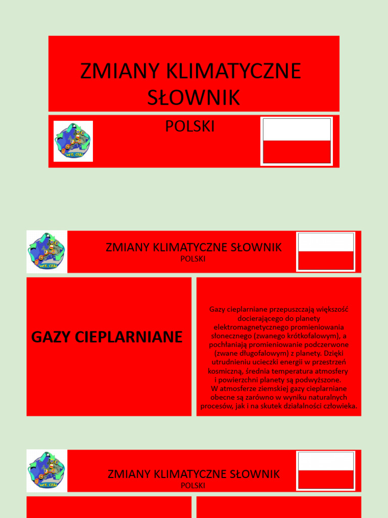 Cimate Change Dictionary Pol | PDF