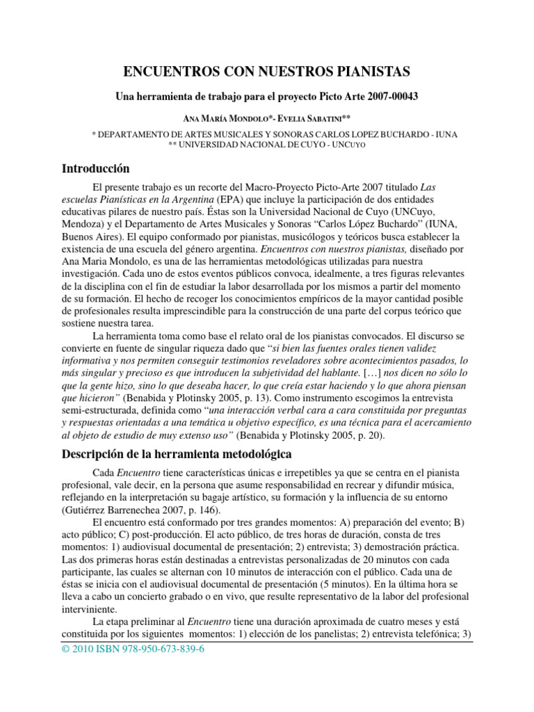 MONDOLO Pianistas Trabajo Completo - PN07 | PDF | Estudios de idiomas ...