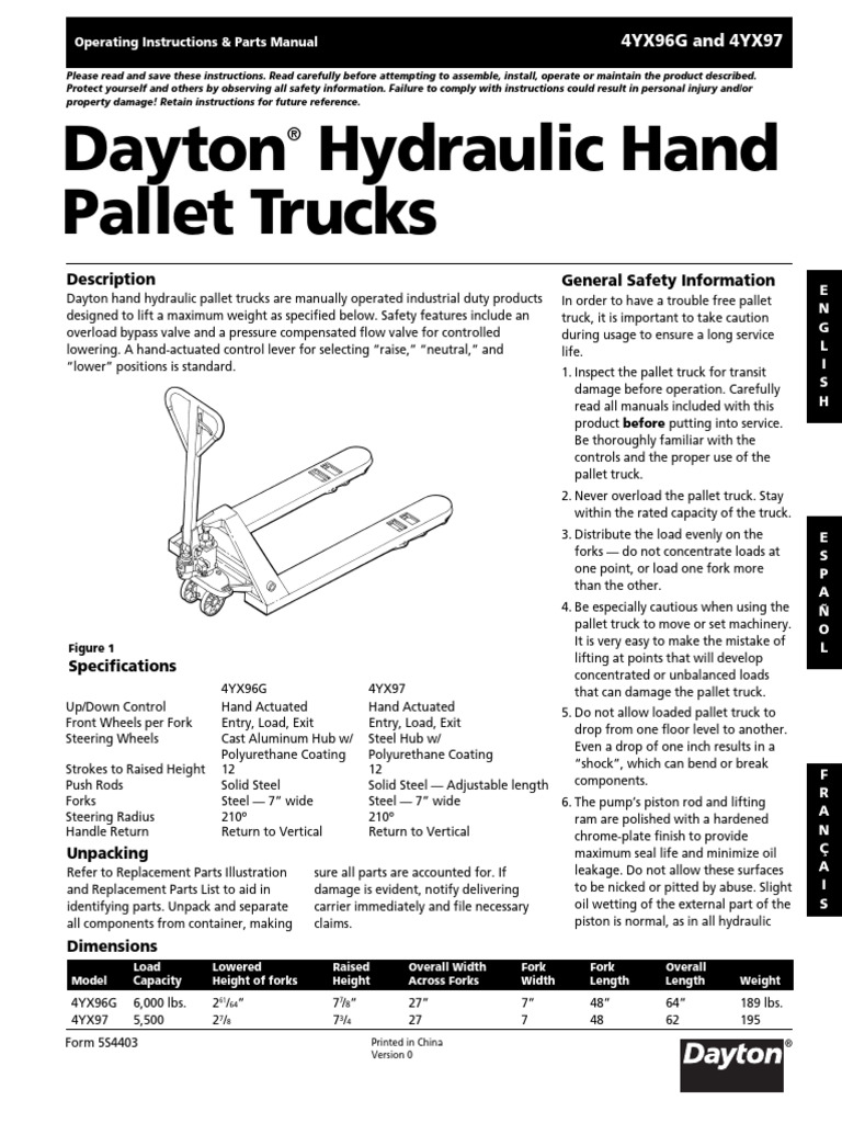 Hydraulic Hand Pallet Trucks | PDF | Valve | Pump