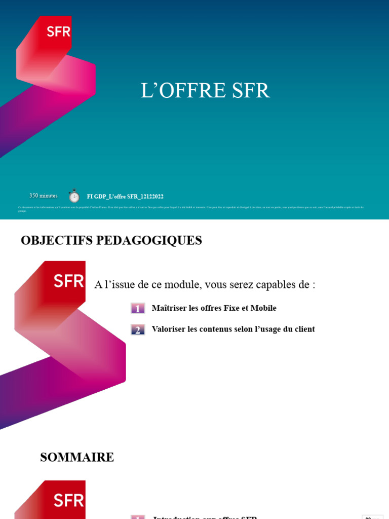 GDP - L'offre SFR | PDF