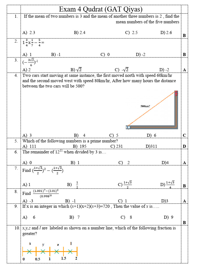 GAT Exam 4 PDF