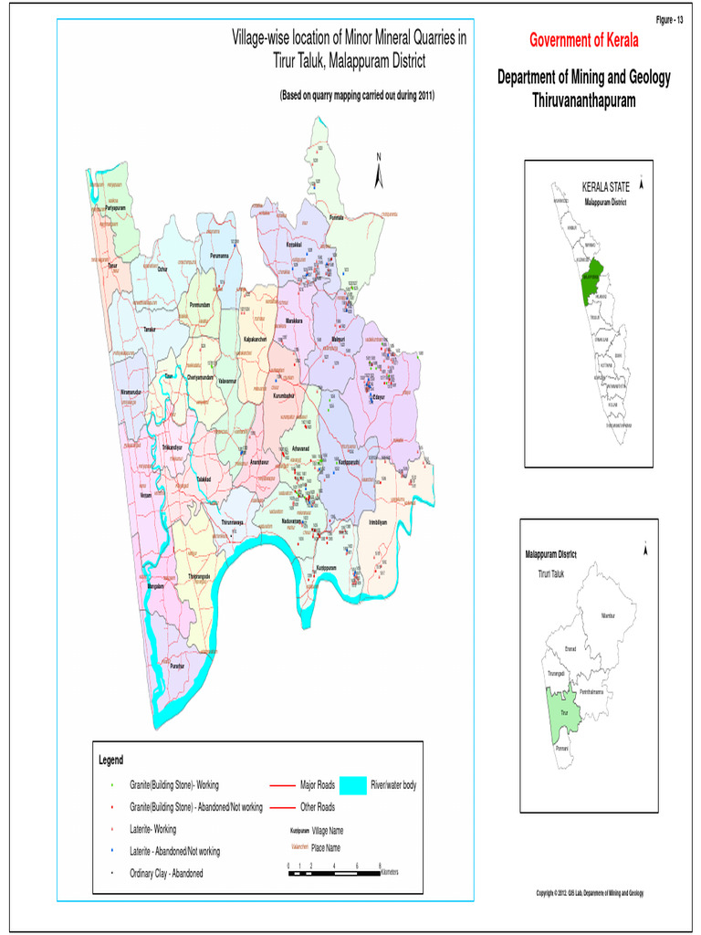 Tirur Taluk Quarry Locations Map | PDF | Kerala