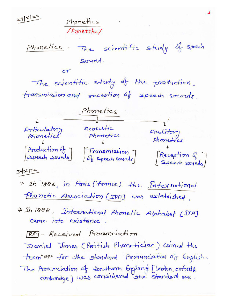 Phonetics-1 | PDF
