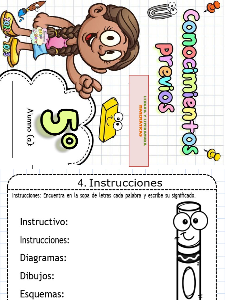 ?5° Cuaderno de Repaso Conocimientos Previos | PDF | Flores | Polinización