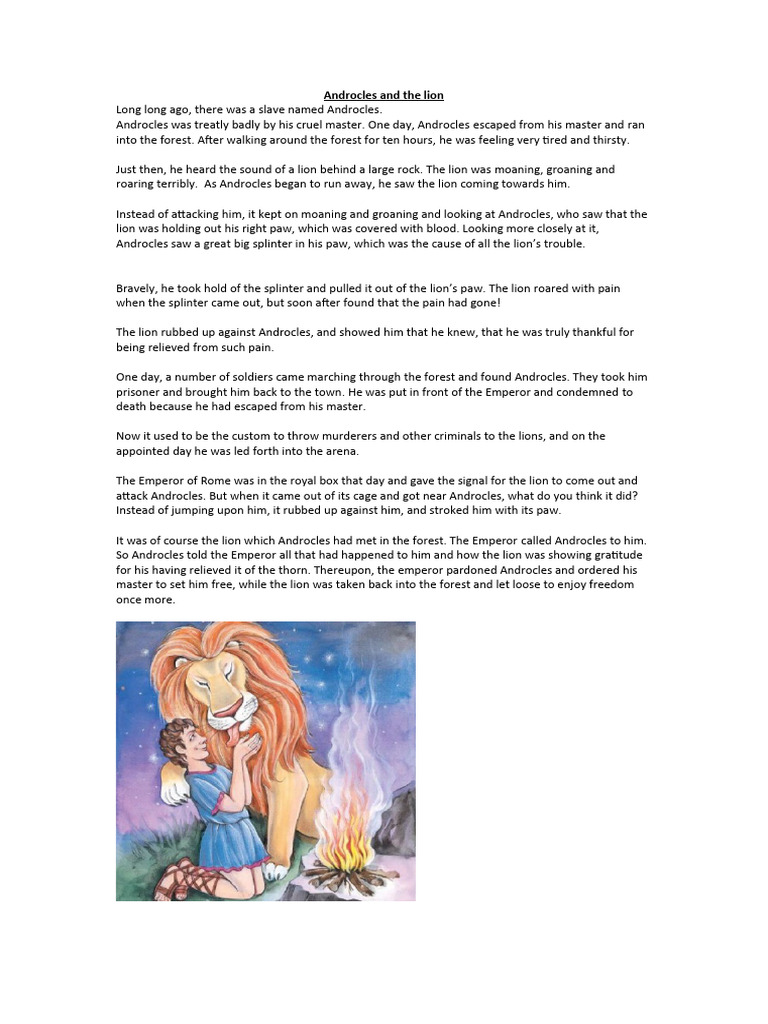 Androcles and The Lion | PDF
