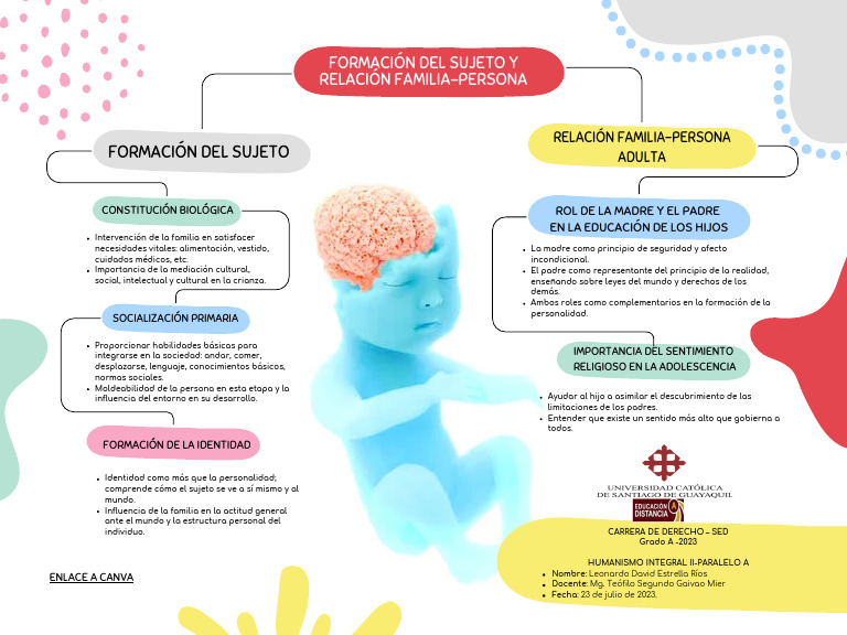 Mapa ConceptuAL Formacion Del Sujeto | PDF | Familia | Socialización