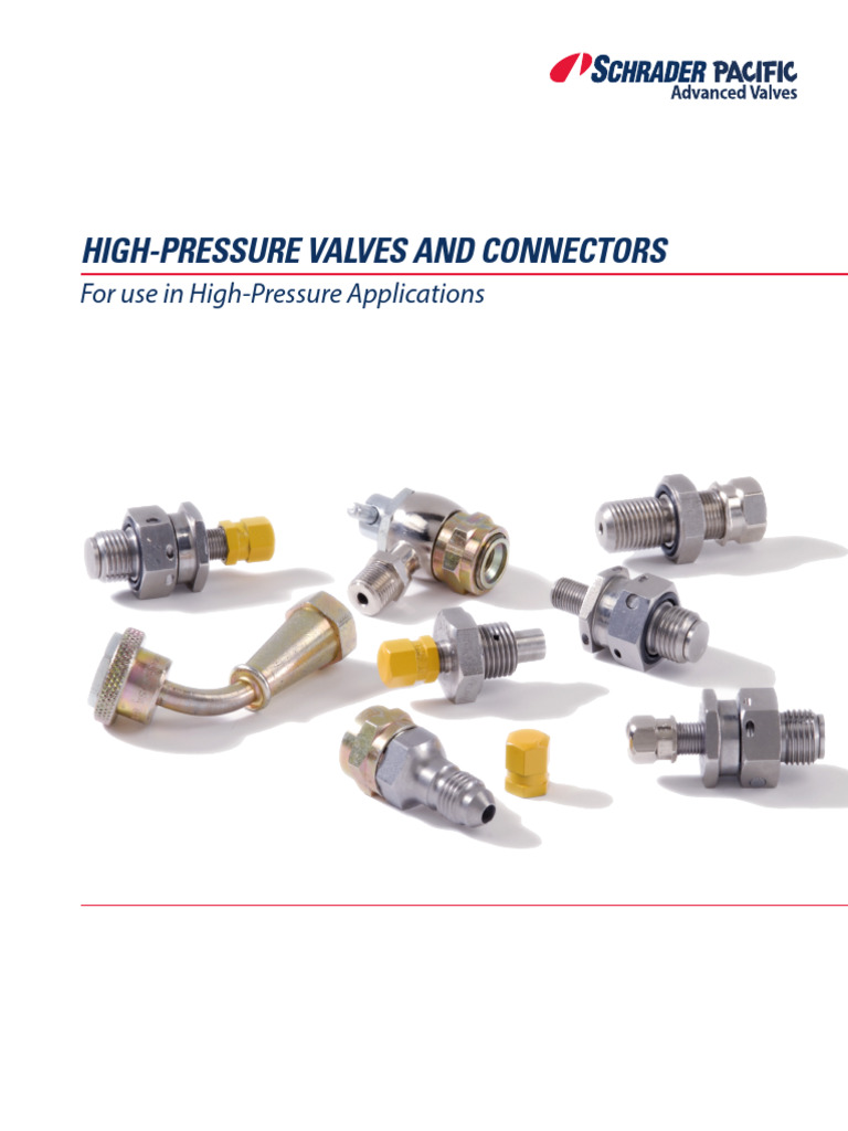 Schrader High-Pressure-Valves-and-Connectors | PDF