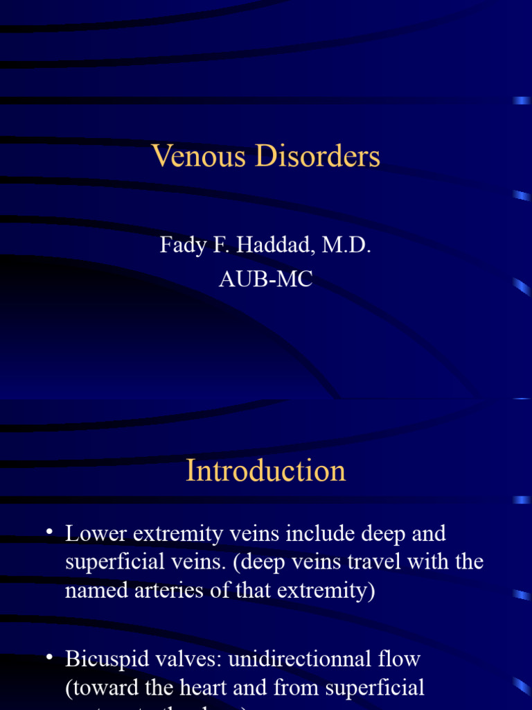 Venous Disorders | PDF