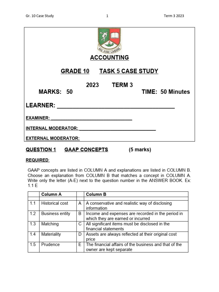 Case Study Term 3 2023 Go 28 Aug | PDF
