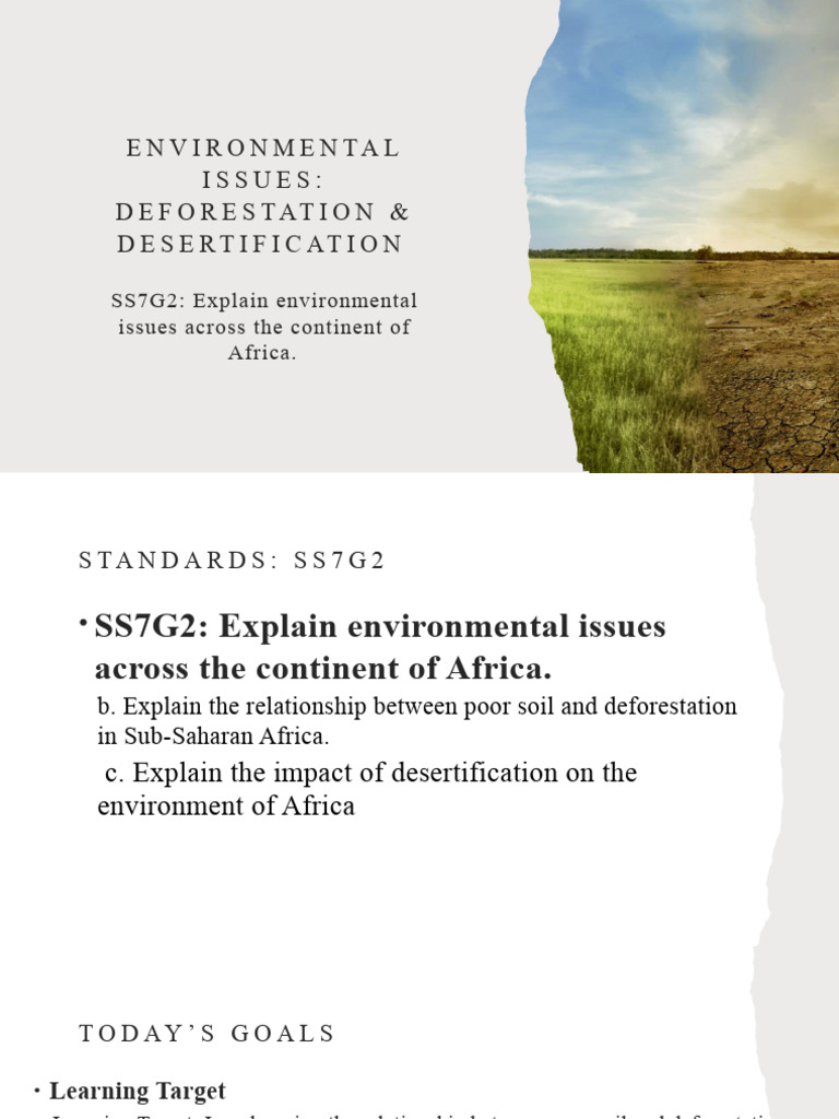 Enviromental Issues of Africa Pt. 2 | PDF | Deforestation | Africa