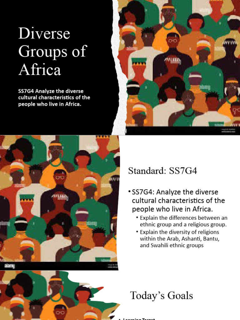 SS7G4 Diverse Groups of Africa | PDF | Swahili Language | Africa