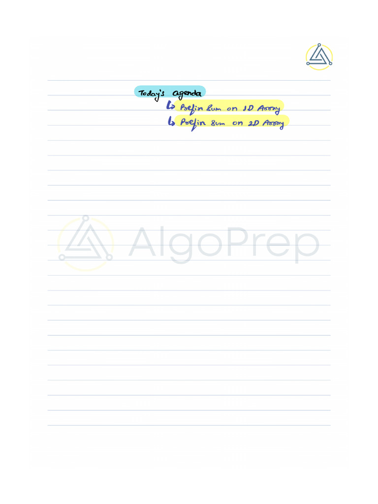 Prefix Sum - Notes-2 | Download Free PDF | Algorithms And Data ...