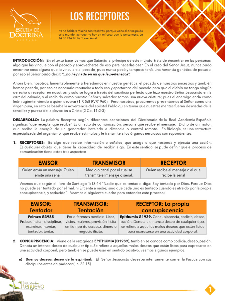 Los Receptores - EDV | PDF | Cristo (título) | Pecado