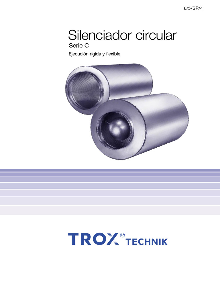 TROX - Silenciador - Circular - Serie - C | PDF | Decibel