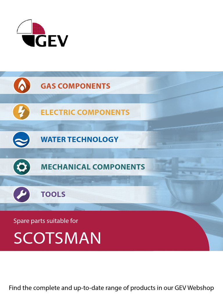 Scotsman Thermostat Parts Catalog | PDF | Switch | Refrigerator