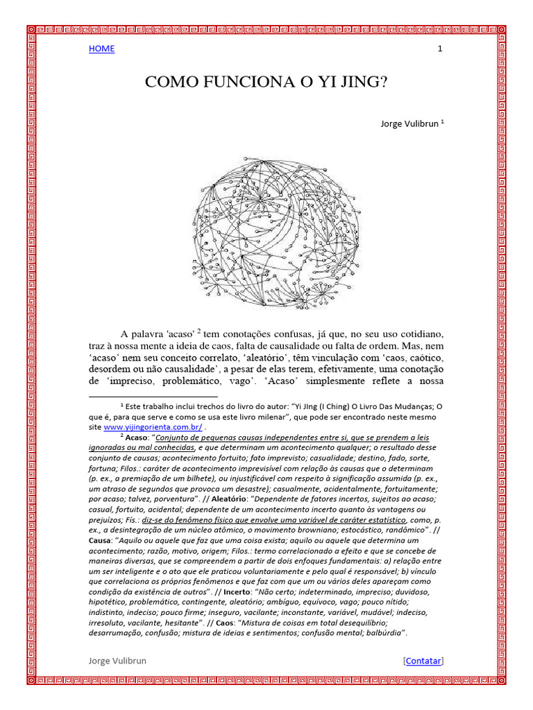 E 016 Como Funciona o Yi Jing | PDF | Teoria do Caos | Carl Jung