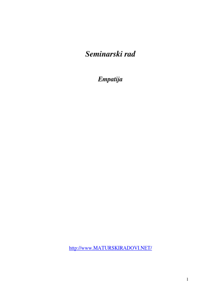 Empatija | PDF