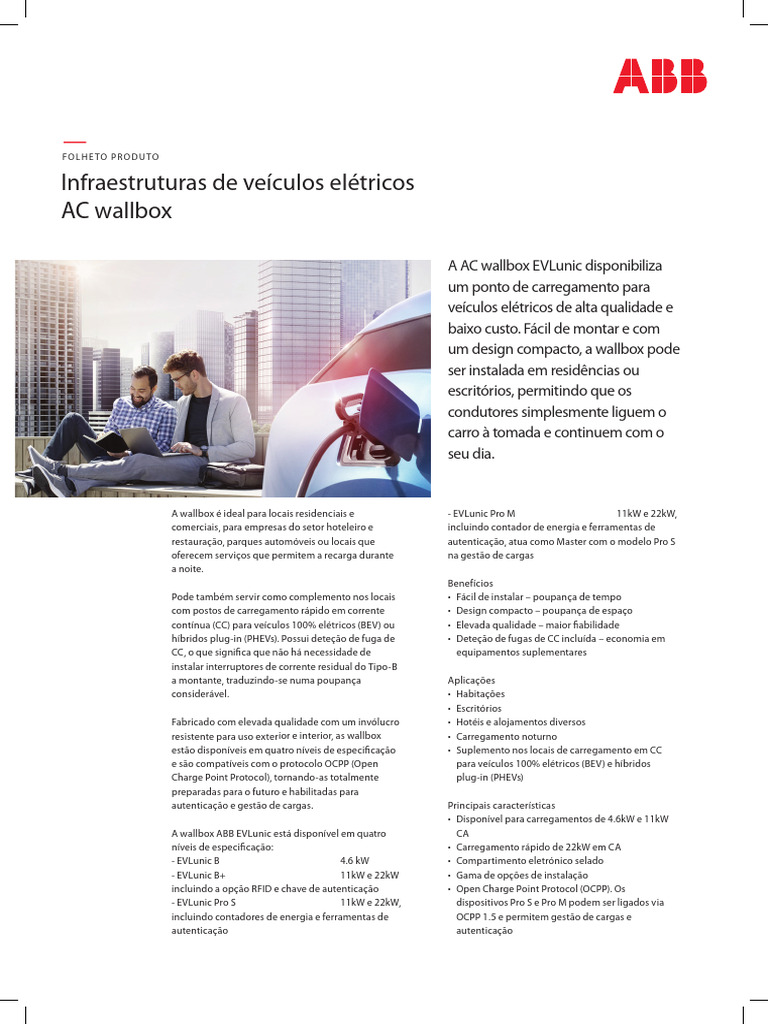 Carregador Eletrico ABB Carros Autonomos | PDF | Veículo elétrico ...