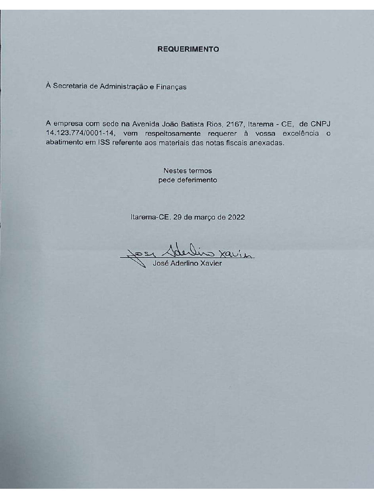 Requerimento e Notas | PDF | Recibo | Documento