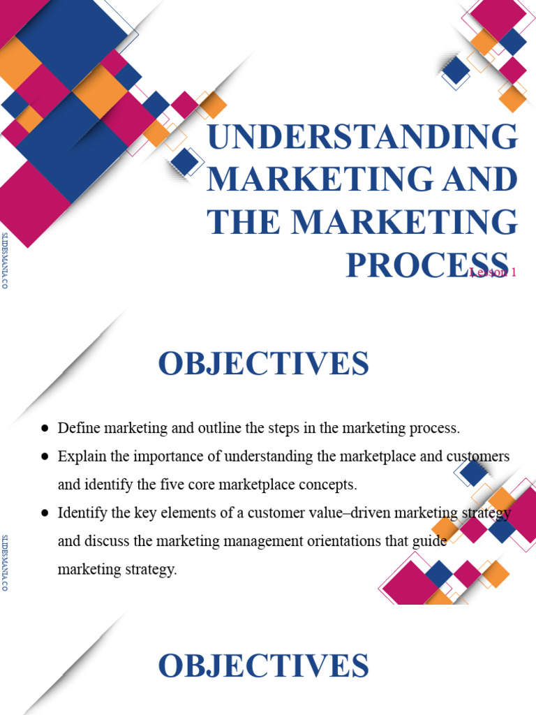 Lesson 1 - Principles of Marketing | PDF | Marketing | Customer