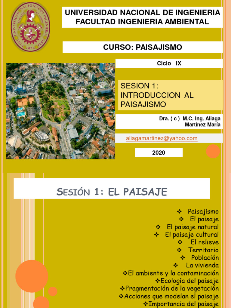 PaisajISMO SESION 1 | PDF | Paisaje | Entorno natural