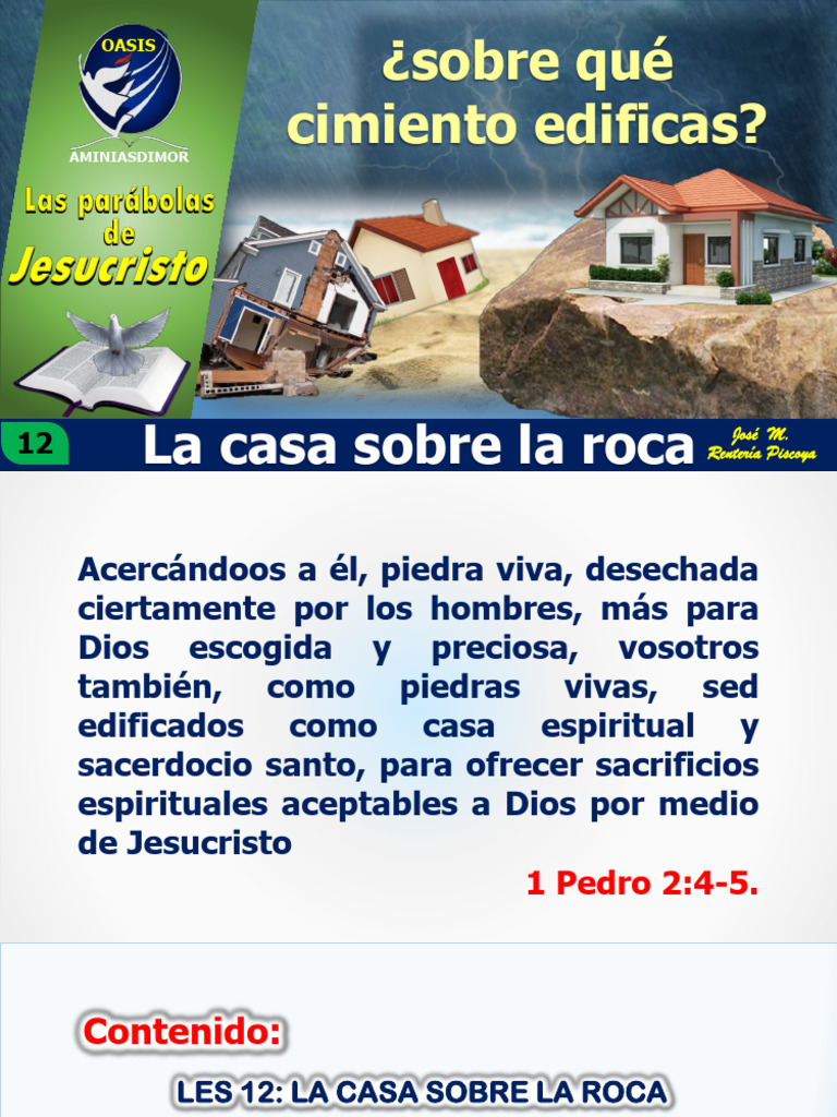 Les 12 La Casa Sobre La Roca | PDF | Cristo (título) | Jesús