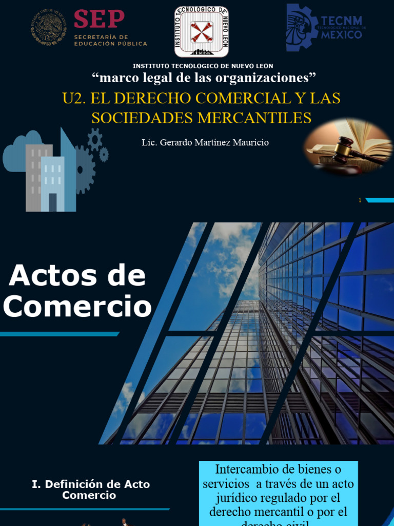 Actos Comercio Tema 1 | PDF | Comercio | Instrumento negociable