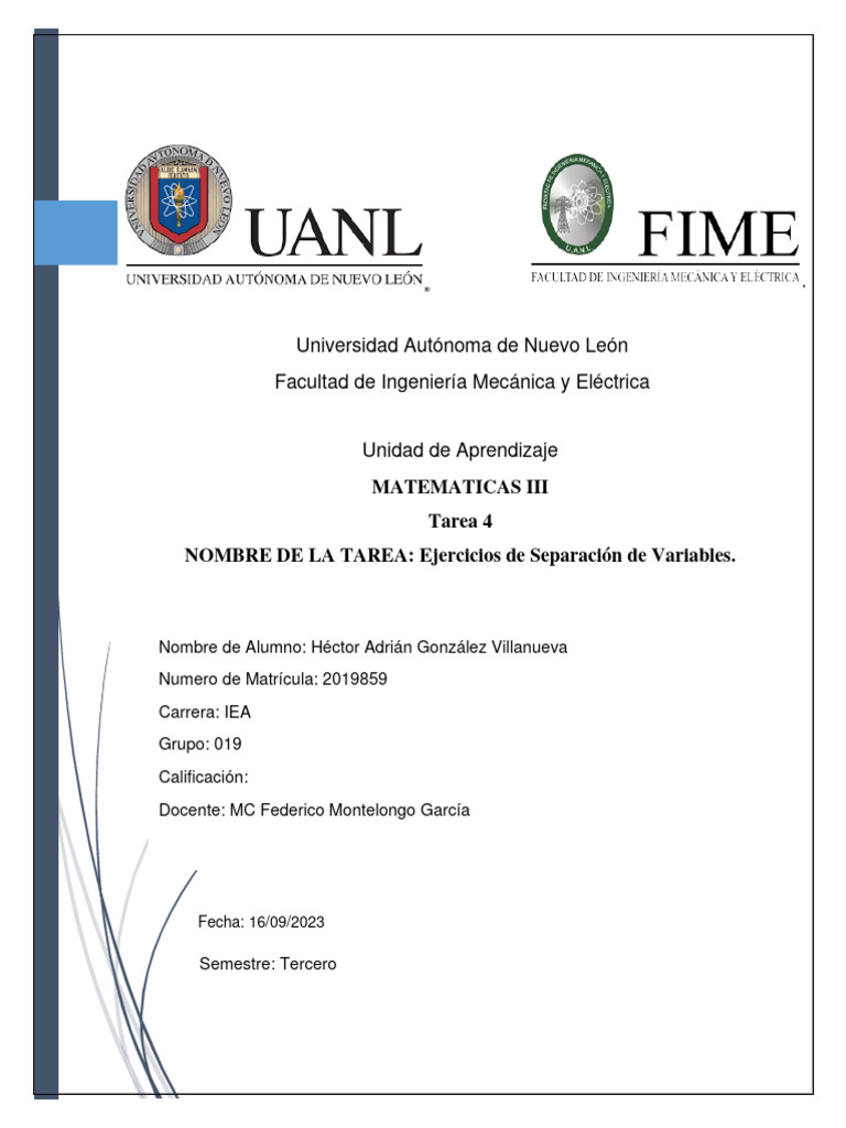 Tarea4 Mate3 | PDF
