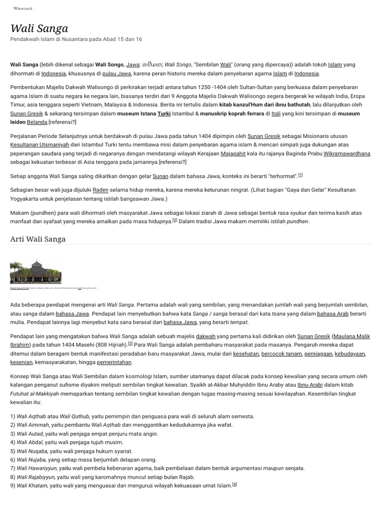 Wali Sanga | PDF | Agama & Spiritualitas