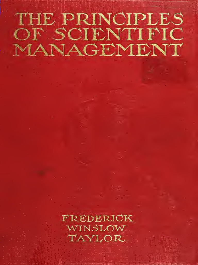 The Principles of Scientific Management (PDFDrive) | PDF | Employment
