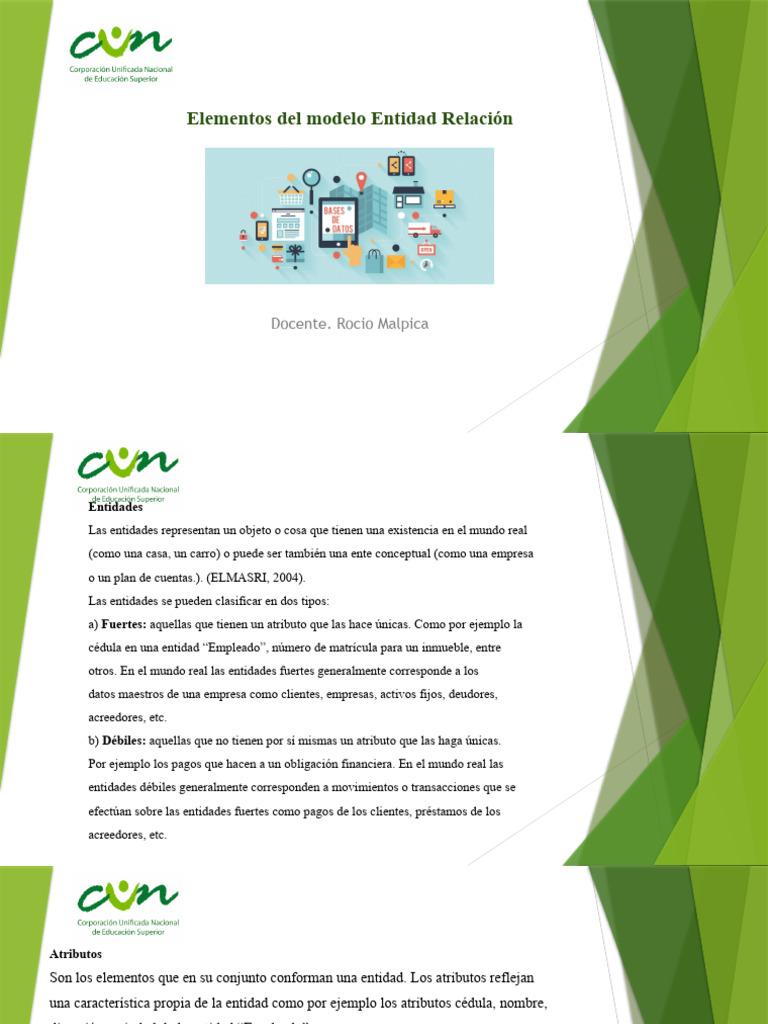 Elementos Modelo Entidad Relacion y Modelo Relacional | PDF | Base de ...