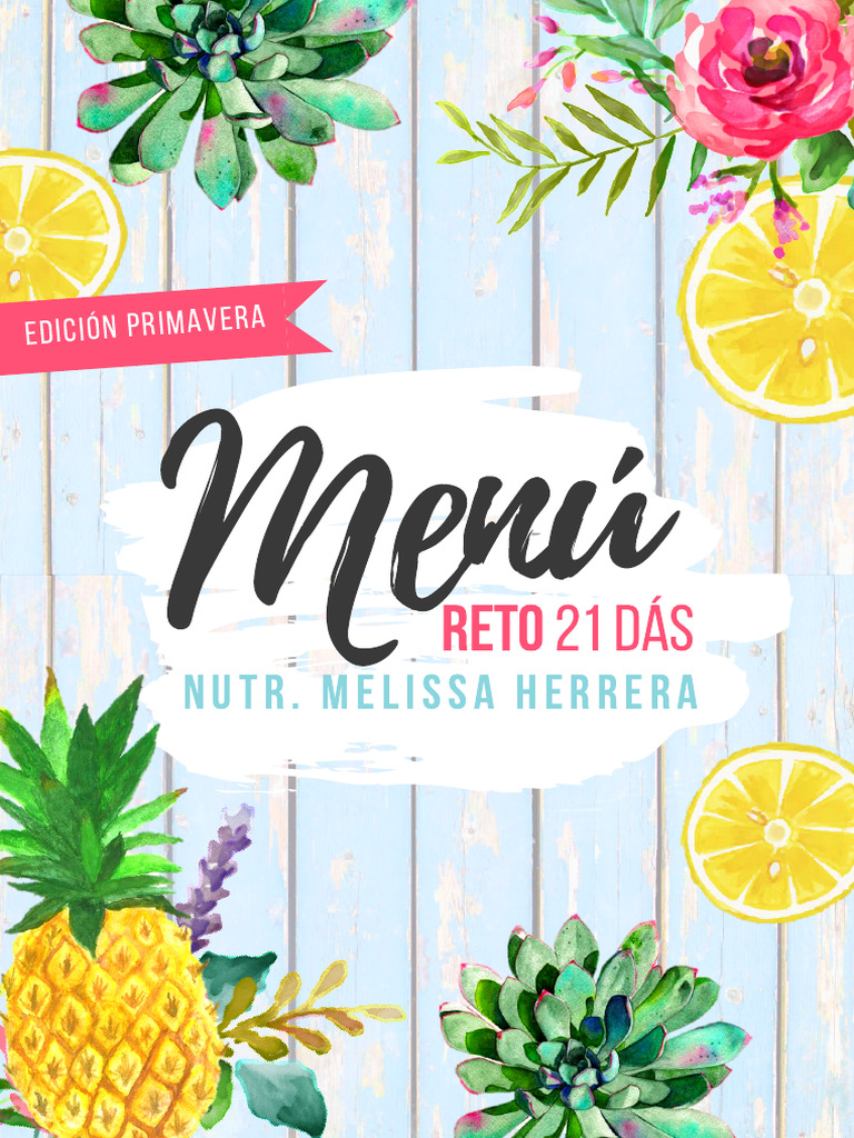 MENÚ - Reto Marzo-2 | PDF | Cilantro | ensalada